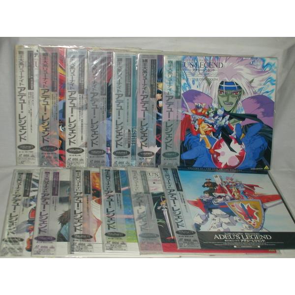 （ＬＤ：レーザーディスク）覇王大系リューナイト　アデュー・レジェンド　１〜１３　全１３巻セット【中古】まだ半熟の、熱いやつ。無敵の巨人・リューナイトに乗り剣聖界アースティアを駆け抜ける、見習い騎士「音速のアデュー」見参！各巻９５分×１３巻・...