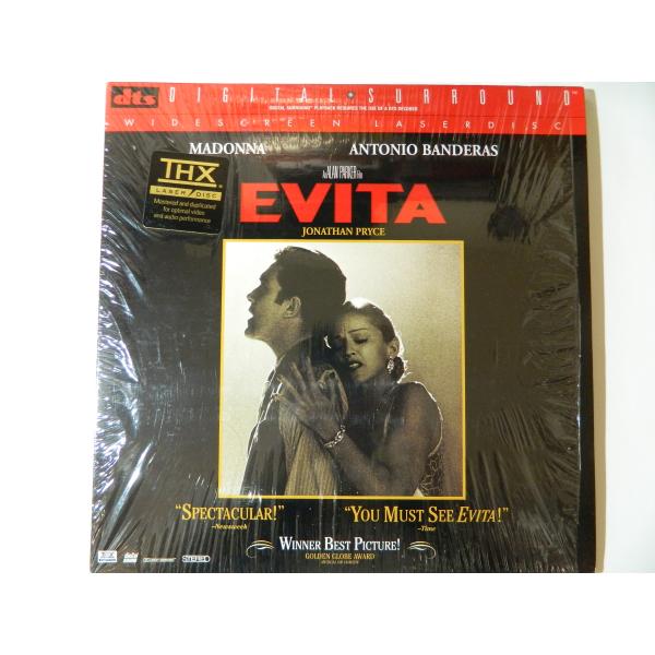 （ＬＤ：レーザーディスク）EVITA DIGITAL SURROUND WIDESCREEN THX dts仕様[輸入盤]【中古】１３５分・カラー・ＤＴＳ仕様HOLLYWOOD PICTURES HOME VIDEOジャケット、盤面、まずま...