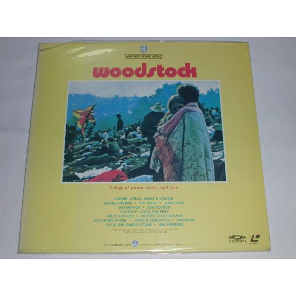 （ＬＤ：レーザーディスク）ウッドストック woodstock 3 days of peace,music...and love【中古】６９年８月、全世界に衝撃的な反響を巻き起こした、伝説のロック・フェスティバル！サンタナ／ジミ・ヘンドリック...