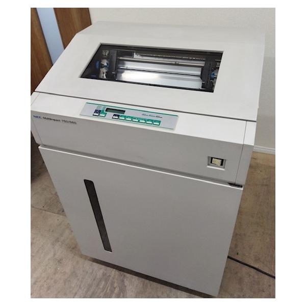 メーカー NEC型番 Multilmpact 750/560外形寸法：686（W）×700（D）×1050（H）mm質量：約115kgインターフェイス：パラレル、LAN状態 【ジャンク品】◆通電確認済。◆連続紙にてテスト印刷を行いました。◆...