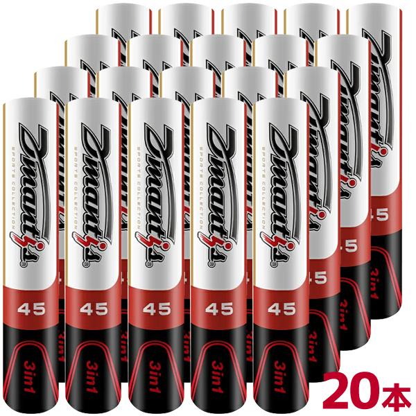 [商品名] ハイブリッドシャトル D-45[素材] コルク製のヘッド部分、合成ナイロンのベース、天然のガチョウの羽根[適正範囲温度] 3番 22〜28℃[生産国] 中国ディマンティス ハイブリッドシャトル D-45 は、天然羽根のフィーリン...