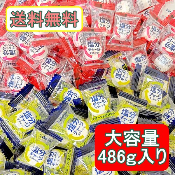 ■カバヤ食品 塩分チャージ タブレッツ(スポーツドリンク＆梅MIX) 486ｇ 約150個■原材料【スポーツドリンク味】砂糖(国内製造)、ブドウ糖、水飴、食塩、乳糖／クエン酸Na、クエン酸、乳化剤、塩化K、香料、フマル酸Na、着色料（ビタミ...