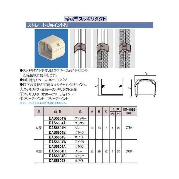 エアコン設置用部材 パナソニック 配管ダクト用部材 DAS5604B 検索用カテゴリ739