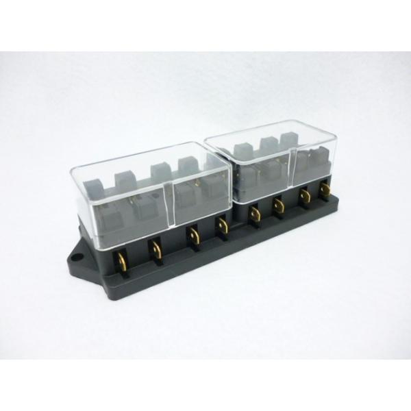 ブレードヒューズ　８連ボックス車などのブレードヒューズを１箇所で管理できます。それぞれ独立しており１回路あたり　ＤＣ３２Ｖ　４０Ａまでとなっております。透明カバー付（防水ではありません）輸入品につき、多少の傷や擦れなどございます。