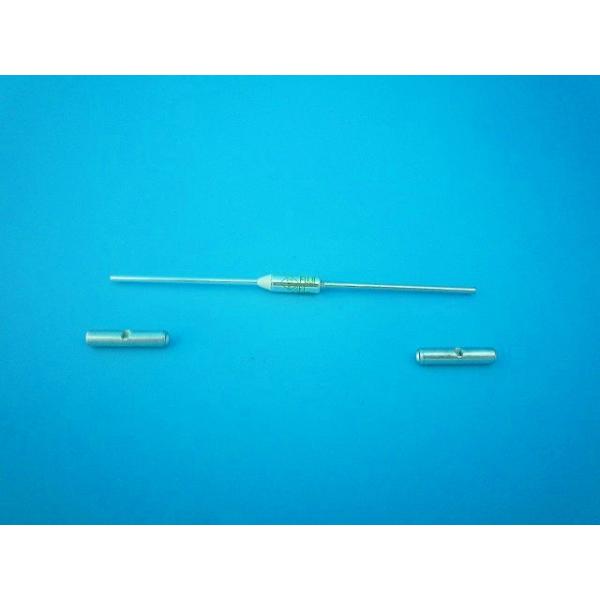 公称動作温度：182℃電気定格：AC250V 15A動作精度：+1,-7℃裸圧着スリーブ(mm2)：0.5〜1.5