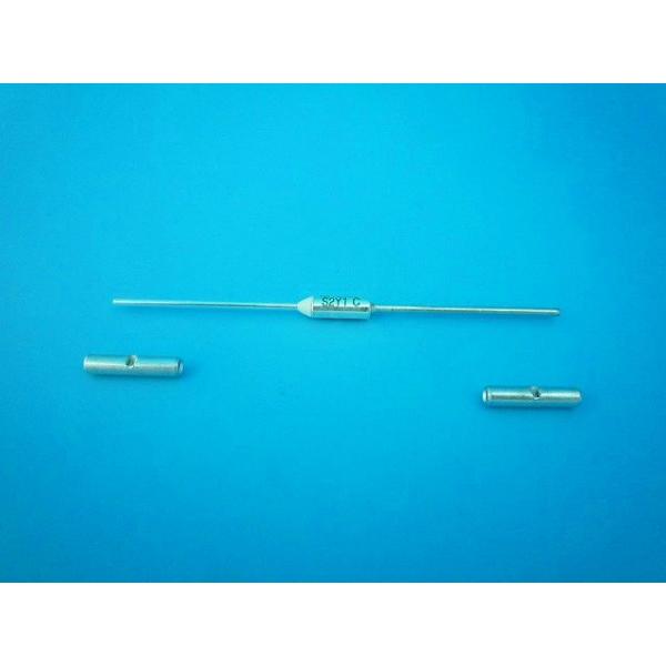 公称動作温度：214℃電気定格：AC250V 15A動作精度：±2℃裸圧着スリーブ(mm2)：0.5〜1.5