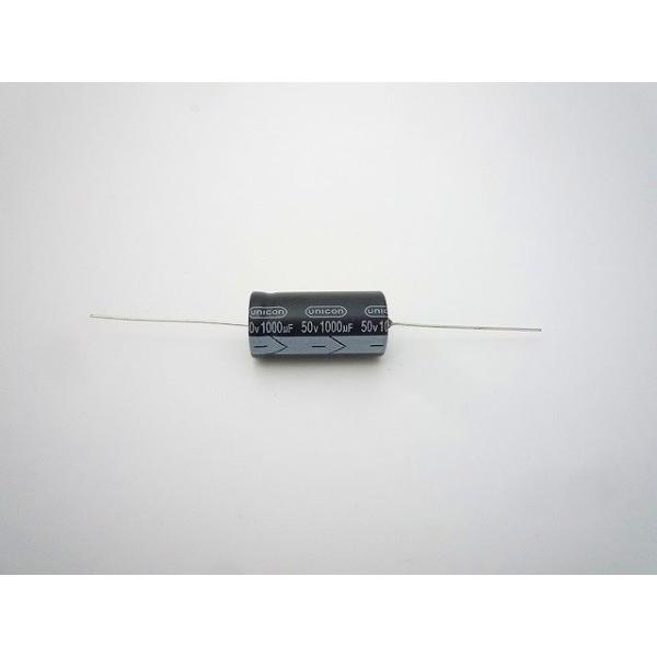 横型電解コンデンサ小型アルミニウム電解コンデンササイズ　Φ16mm x 31mm使用温度範囲　-25 〜 +105℃定格電圧　50V静電容量　1000μF静電容量許容差　±20％（20℃，120Hz)特長 FEATURE・民生機器用標準品・...