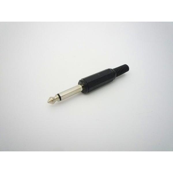 型番：MP114M6.3mm モノラルプラグ 八角柄ケーブル挿入口径: φ6.4