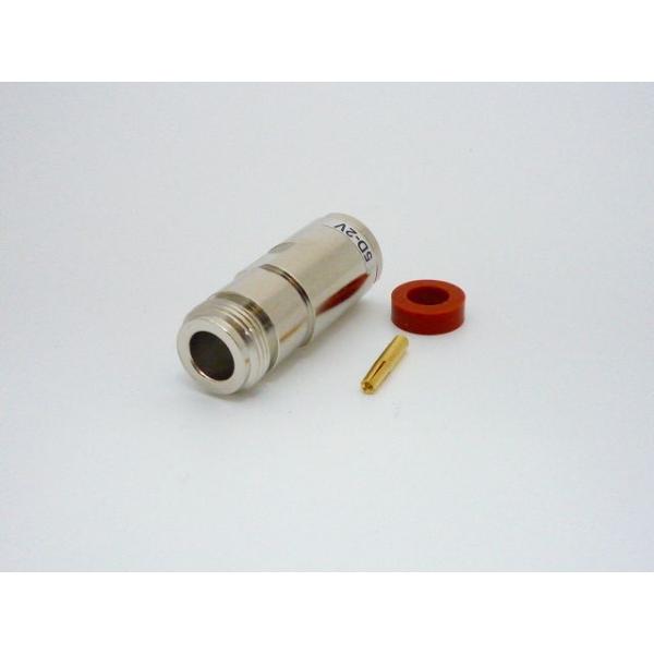 同軸コネクタ　芯線ハンダ付けタイプ第一コネクター NJ-5 NJ5N型コネクター 中継用ジャック（中継ジャック）処理 ニッケル Ni適合ケーブル 5D-2V