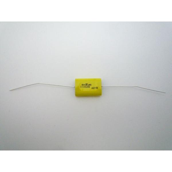 Type TME・アキシャルリード形のため低背で装着に最適・自己回復性を備え高信頼性を確保・無誘導構造定格電圧：250VDC静電容量：1.0μF(105)容量許容差（Cap. Tolerance）：±10％（K）使用温度範囲（Tempera...