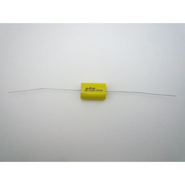 Type TME・アキシャルリード形のため低背で装着に最適・自己回復性を備え高信頼性を確保・無誘導構造定格電圧：630VDC静電容量：0.22μF(224)容量許容差（Cap. Tolerance）：±10％（K）使用温度範囲（Temper...