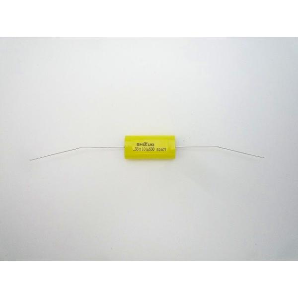 Type TME・アキシャルリード形のため低背で装着に最適・自己回復性を備え高信頼性を確保・無誘導構造定格電圧：630VDC静電容量：0.33μF(334)容量許容差（Cap. Tolerance）：±10％（K）使用温度範囲（Temper...