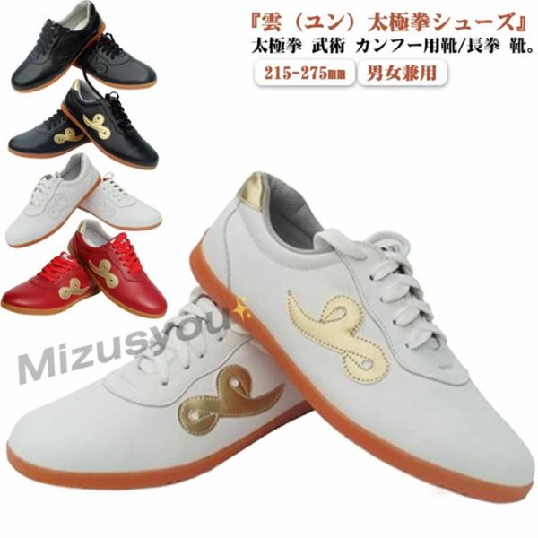 武術太極拳シューズ 表演 武術 武術 太極拳シューズ 太極拳 カンフー用靴 長拳 シューズ 雲ユン 幅広 牛革 太極拳 カンフー 太極拳品番：banlt240カラー：ブラック×ゴールドブラック×ブラックホワイト×ホワイトホワイト×ゴールドレ...