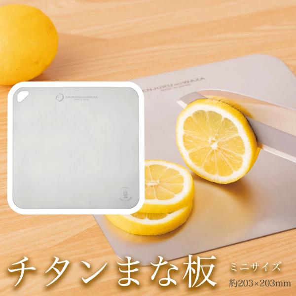 【特長】●医療現場でも活躍する高品質な金属チタン。その確かな安全性をご家庭のキッチンに。●表面に自然と形成される酸化被膜が細菌の繁殖を防ぎます。●におい移りやカビの心配もなく、いつも清潔な状態をキープ。●サッと洗えてすぐ乾く。長く使える一枚...