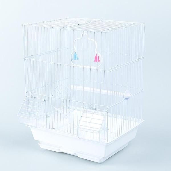 ◆通気性抜群文鳥やカナリアなどのフィンチからセキセイインコなどの小型インコが過ごせる鳥かごです。金網のため通気性がよく、ケージ内の空気循環を確保できます。◆止まり木・エサ入れ・ブランコが付属エサ入れにはそれぞれカバーが付いており、食べこぼし...