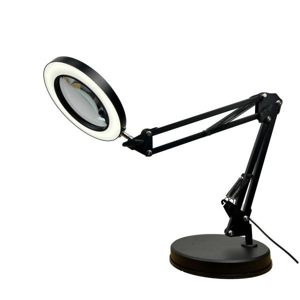 入力電圧：DC 5V 2A USB充電定格電圧:110V-220V使用寿命：50000時間光源：72 pcs LEDチップ材質：アルミ合金+ガラ照明：800-1200LM調光：無階段調光＆3種色温度【5倍の倍率】5倍率のルーペを搭載している...