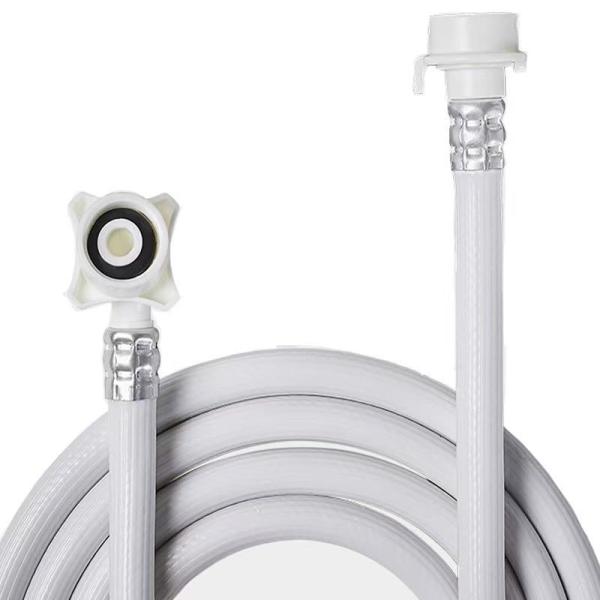 洗濯機給水ホース 5M 全自動洗濯機交換用給水ホース 元口付き 洗濯機給水延長ホース ワンタッチ接続 抜け防止 水漏れ防止 洗濯機用ホース交換部