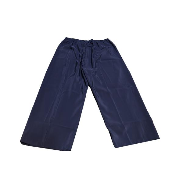 男物のポリエステル素材のステテコ（紺色）(Mサイズ)です。ローズデシンの生地を使用しており、ポリエステルなのに絹のような上質な肌触りになっております。 長襦袢や半襦袢をお召しの際に、またゆかたをお召しの際の下着としてお使いいただけます。普段...