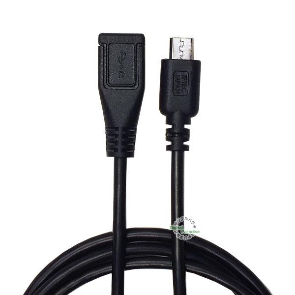 MicroUSB(メス)-MicroUSB(オス)延長ケーブル・スマートフォン、ナビ、デジカメ、ドラレコ等充電・延長用【製品特徴】●MicroUSB2.0(B)(メス)-MicroUSB2.0(B)(オス)延長ケーブル●長さ：約90cm●５...