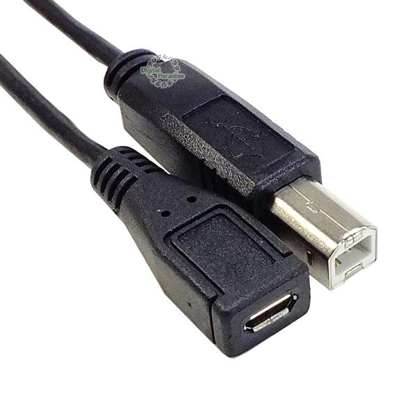 USB2.0B (オス)-MicroB(メス)変換ケーブル機器組込みや電子基板DIYなどへのご利用に【製品特徴】●USB2.0 B (オス)●Micro B (メス)●USB2.0規格品●長さ：約20cm●通常結線(HOST/OTG機能はあ...