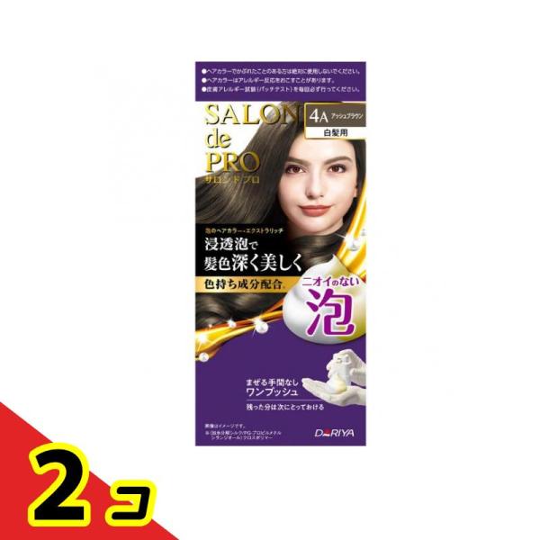 ニオイがなく、自分も周りも快適な泡タイプの白髪染めです。色持ち成分を配合した「浸透泡」が染料を素早く毛髪に届け、美しい髪色に仕上げます。まぜる手間のないワンプッシュ容器で簡単。残った分は次にとっておけます。【セット内容】・1剤：50g・2剤...
