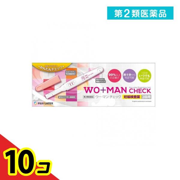 使用期限は6カ月以上先のものを送ります。●WO+MAN CHECK（ウー・マン チェック）妊娠検査薬●初めての方でも簡単チェック！生理予定日の約1週間後から検査できます。●99％以上の正確さ●約1分から判定可能●1日中いつでも検査可能●妊娠...