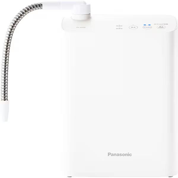 ・パナソニック整水器のシンプル機能モデル・幅17.8cmの省スペース設計で置きやすい・PFOS・PFOAを含む19物質除去対応・飲用から炊飯まで使い分けできる3種類の水・カートリッジ交換目安約1年で手間を軽減・家庭用医療機器認証取得モデル浄...