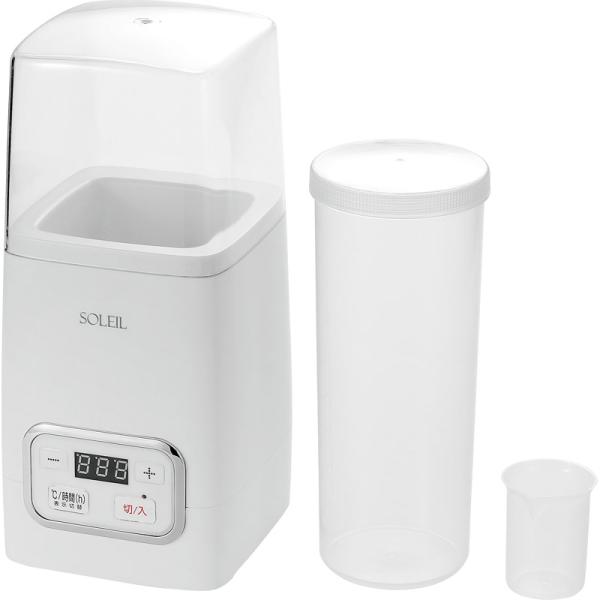 内容：128×137×275mm・1L、計量カップ50mL、専用レシピブック