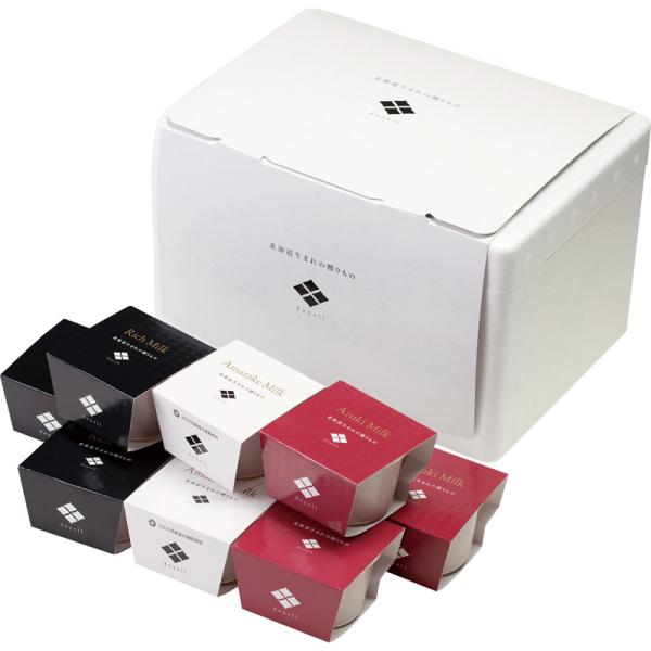 内容：リッチミルクアイス80mL×4、あずきミルクアイス・甘酒ミルクアイス各80mL×各3