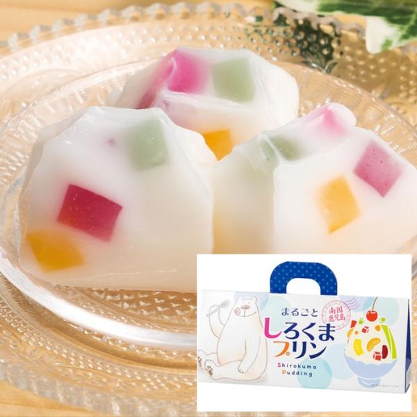 内容：しろくまプリン 30g×4個（1箱あたり）商品特徴：・鹿児島名物「しろくま」のおいしさをプリンで再現したご当地スイーツ・一口サイズのかわいいプリンで配りやすい・冷やすとより一層おいしく召し上がれます形態：化粧箱入箱サイズ：40×185...