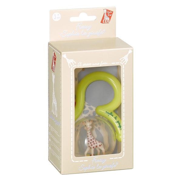 キリンのソフィー、ストロベリーラトル（グリーン）です。外箱に破損・汚れがありますので、ご了承ください。