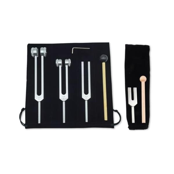「商品情報」「主な仕様」【心身を癒すヒーリングセット】 ４種類の音叉のセットは、初心者でも手軽に心身の癒しを体感できるヒーリングアイテムです。音叉の重低音のような振動が深いリラックス状態を生み出し、瞑想や就寝前、日常のストレス解消に最適です...