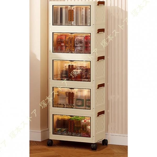 【発売日：2025年06月30日】A=1段、B=2段、C=3段、D=4段、E=5段。1段のサイズは 幅40×奥行25×高さ21cm   。Aサイズはキャスターなし、その他のサイズはキャスター付き。 折り畳み収納ボックスの組み立ては非常に簡単...