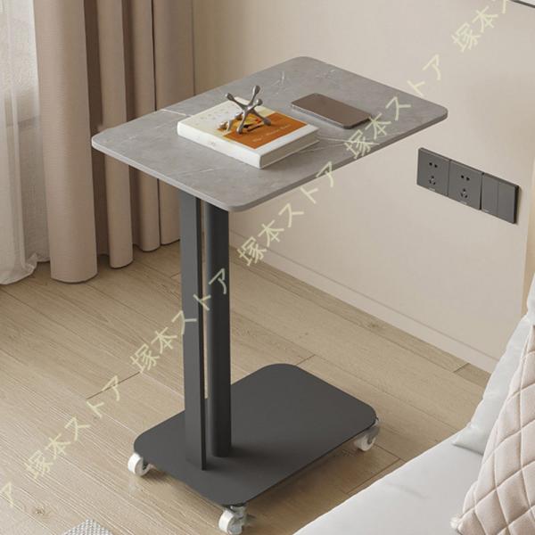 【発売日：2025年10月04日】【優れる素材】こちらのサイドテーブルは高密度MDF板材+金属で作られます!丈夫で耐久性に優れています!掃除しやすくて擦り傷に強いです、長期間使用できます!コンパクトで移働に便利で、リビングルームに置いてコー...