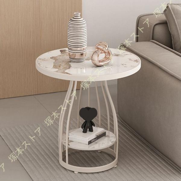 【発売日：2025年10月05日】【材質】岩板+炭素鋼製フレーム、安定した圧縮性能、強力な耐荷重能力、耐久性、安定性、強度を採用しています! ソファーテーブルのエッジは丸く、細かく磨かれ、滑らかでバリがなく、衝突や怪我を避けることができます...