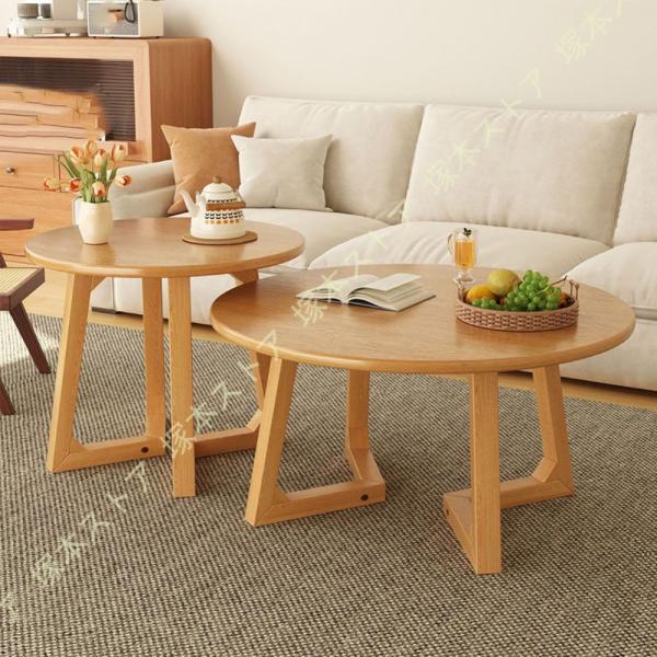 【発売日：2025年10月05日】【優れる素材】こちらの丸型サイドテーブルは無垢材で作られ!丈夫で耐久性に優れています!掃除しやすくて擦り傷に強いです、長期間使用できます!コンパクトで移働に便利で、リビングルームに置いてコーヒーを飲んでも、...