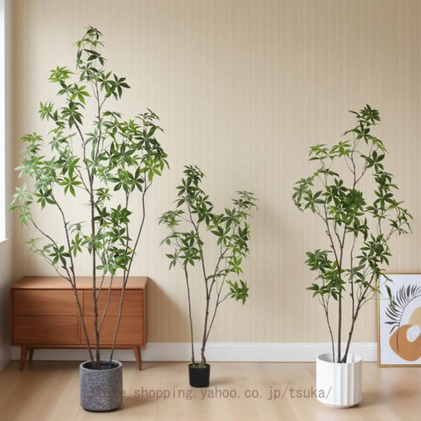 【発売日：2025年09月08日】【梱包内容】人工観葉植物 x1  ＋ 黒いプラスチックの鉢 x1!※写真の写真の他の色の植木鉢は撮影用ですので含まれておりません!より大きな装飾植木鉢に置くことをお勧めします!※異なるサイズの植物は、幹や葉...