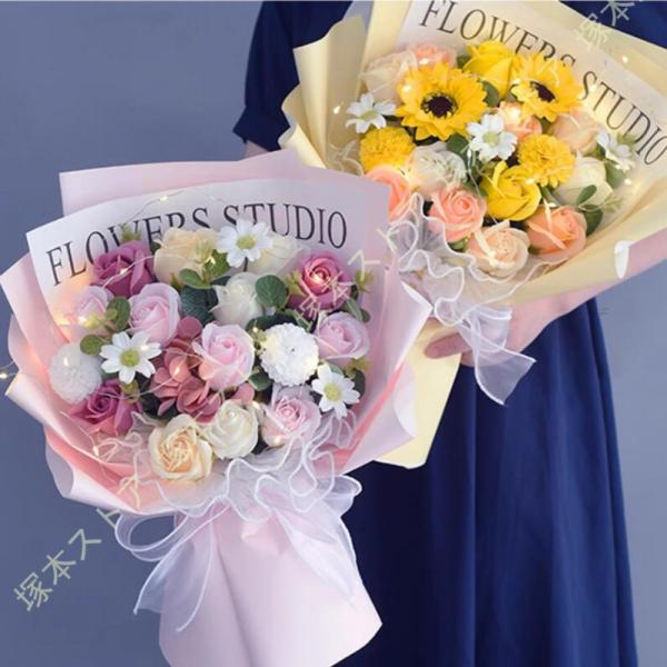 【発売日：2025年03月04日】【枯れない花】ソープフラワーとは、石けん素材から作られた観賞用のお花です。水やりやお手入れの必要がなく、枯れる心配もありません。花粉の心配がございませんので、どなた様にでもお好きな場所に飾っていただく事が出...