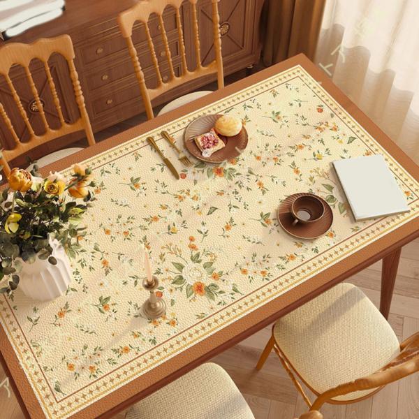 【発売日：2025年09月27日】素材：PU★このテーブルクロスは防水、飛散防止、油防止、傷防止、汚れ防止、防塵機能があります!すべての液体は表面にビーズを形成して、液体がデスクトップに浸透するのを防止します★保管が簡単で、丸めてスペースを...