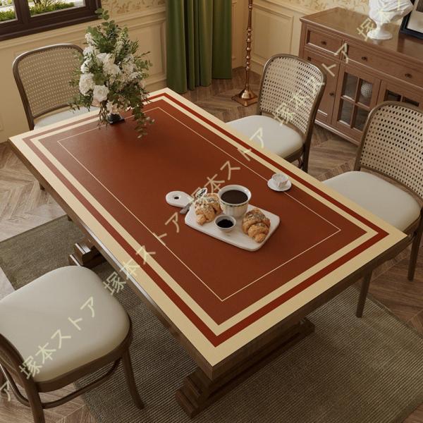 【発売日：2025年10月10日】素材：PU★このテーブルクロスは防水、飛散防止、油防止、傷防止、汚れ防止、防塵機能があります!すべての液体は表面にビーズを形成して、液体がデスクトップに浸透するのを防止します!★撥水、撥油、防汚機能を持つ、...