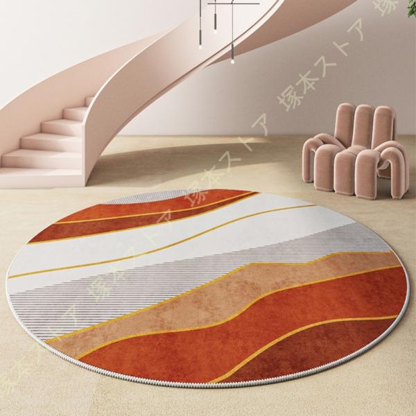【発売日：2022年06月22日】☆【商品仕様】サイズ：直径  80cm 100cm 120cm 140cm 160cm 180cm 200cm  ☆関連キーワードラグマット ラグ じゅうたん 洗える 絨毯 カーペット 円形ラグ 円形ラグマ...