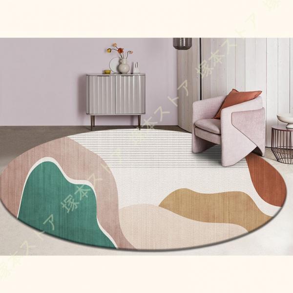 【発売日：2022年06月22日】☆【商品仕様】サイズ：直径 80cm*80cm 100cm*100cm 120cm*120cm 140cm*140cm 160cm*160cm 200cm*200cm ☆関連キーワードラグマット ラグ じゅ...