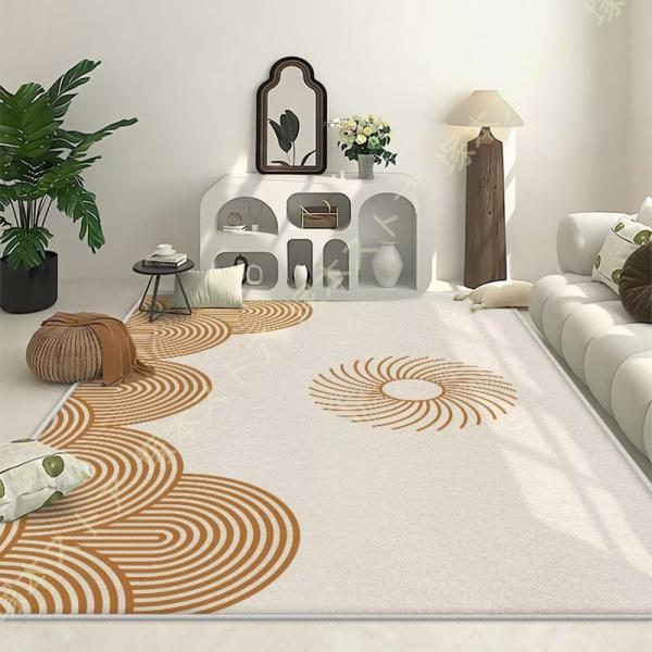 【発売日：2022年12月24日】●「キーワード」ラグ ラグマット カーペット 絨毯 じゅうたん 北欧 洗えるラグ 洗える 厚手 滑り止め付き 幾何学柄 幾何学模様 柄 ヨーロッパ風 約2畳 3畳 6畳 1.5畳 薄手 薄い 短毛 抽象的 ...