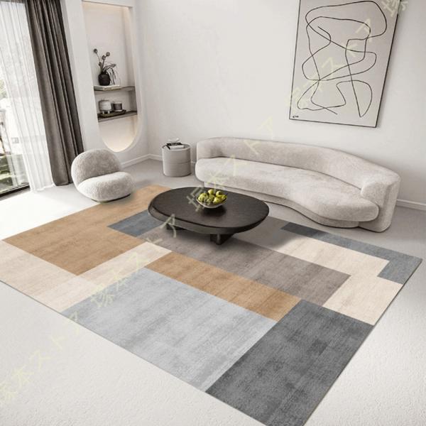 【発売日：2022年12月24日】●「キーワード」ラグ ラグマット カーペット 絨毯 じゅうたん 北欧 洗えるラグ 洗える 厚手 滑り止め付き 幾何学柄 幾何学模様 柄 ヨーロッパ風 約2畳 3畳 6畳 1.5畳 薄手 薄い 短毛 抽象的 ...