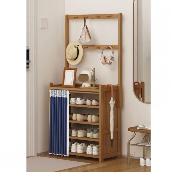 【発売日：2025年07月29日】靴を整理し、同時に自然と環境に配慮した生活スタイルを楽しんでください!靴棚しか売っていません!!【素材】木製【サイズ】サイズの選択に注意してください!具体的には商品のサイズ図を見てください!最初の写真は色の...