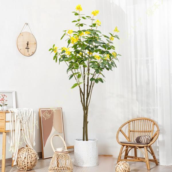 【発売日：2025年09月27日】■人工観葉植物+黒いプラスチックの鉢：A*60CM、A*150CM、A*170CM、A*190CM!人工観葉植物+編みかご：B*60CM、B*150CM、B*170CM、B*190CM!■素材：本体・葉=P...