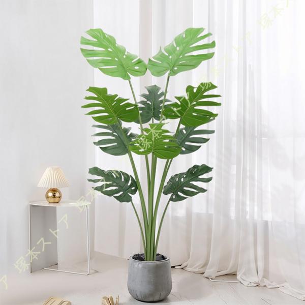 【発売日：2025年09月27日】■人工観葉植物+黒いプラスチックの鉢：A*60CM、A*70CM、A*120CM、A*150CM、A*180CM!人工観葉植物+編みかご：B*60CM、B*70CM、B*120CM、B*150CM、B*18...