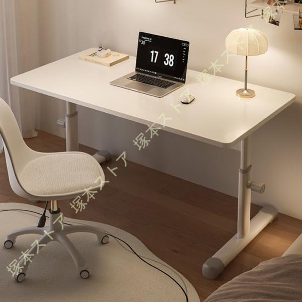 【発売日：2025年02月13日】【サイズ】本体：【昇降式】幅80cm×奥行60cm×高さ62~85cm。【昇降式】幅100cm×奥行60cm×高さ62~85cm。●パソコン用、ミシン用、宿題用、用途多彩の簡易デスク。●足元広々でゆったり利...