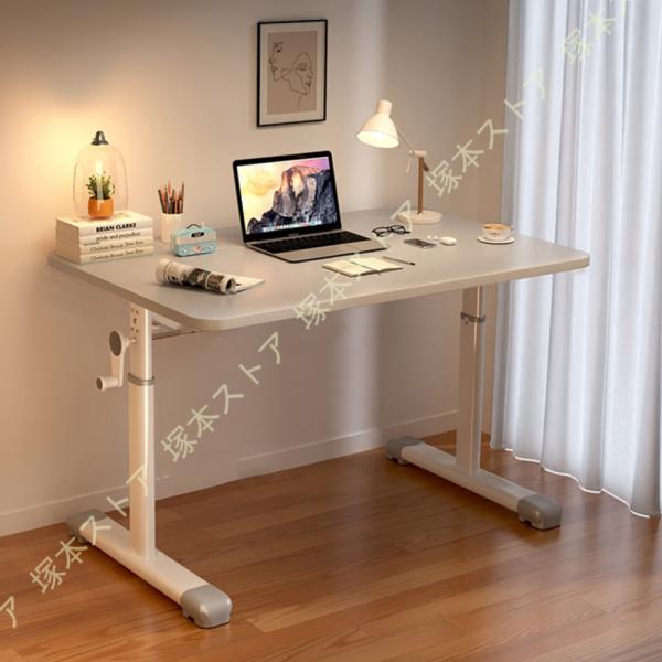 【発売日：2025年03月07日】【サイズ】本体：【昇降式】幅80cm×奥行60cm×高さ60-86cm。【昇降式】幅100cm×奥行60cm×高さ60-86cm。●パソコン用、ミシン用、宿題用、用途多彩の簡易デスク。●足元広々でゆったり利...