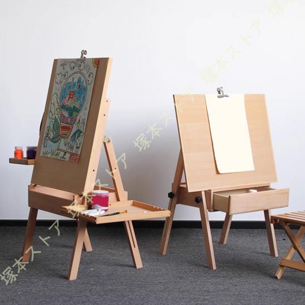 【発売日：2025年06月16日】【材質】イーゼルは丈夫なブナ材を使用し、滑らかで刺し傷などはありません、折りたたんで便利に保管できます。【使いやすい&amp;携帯便利 】このイーゼルはネジで締められており、軽量です。折りたたみができ、高さ...